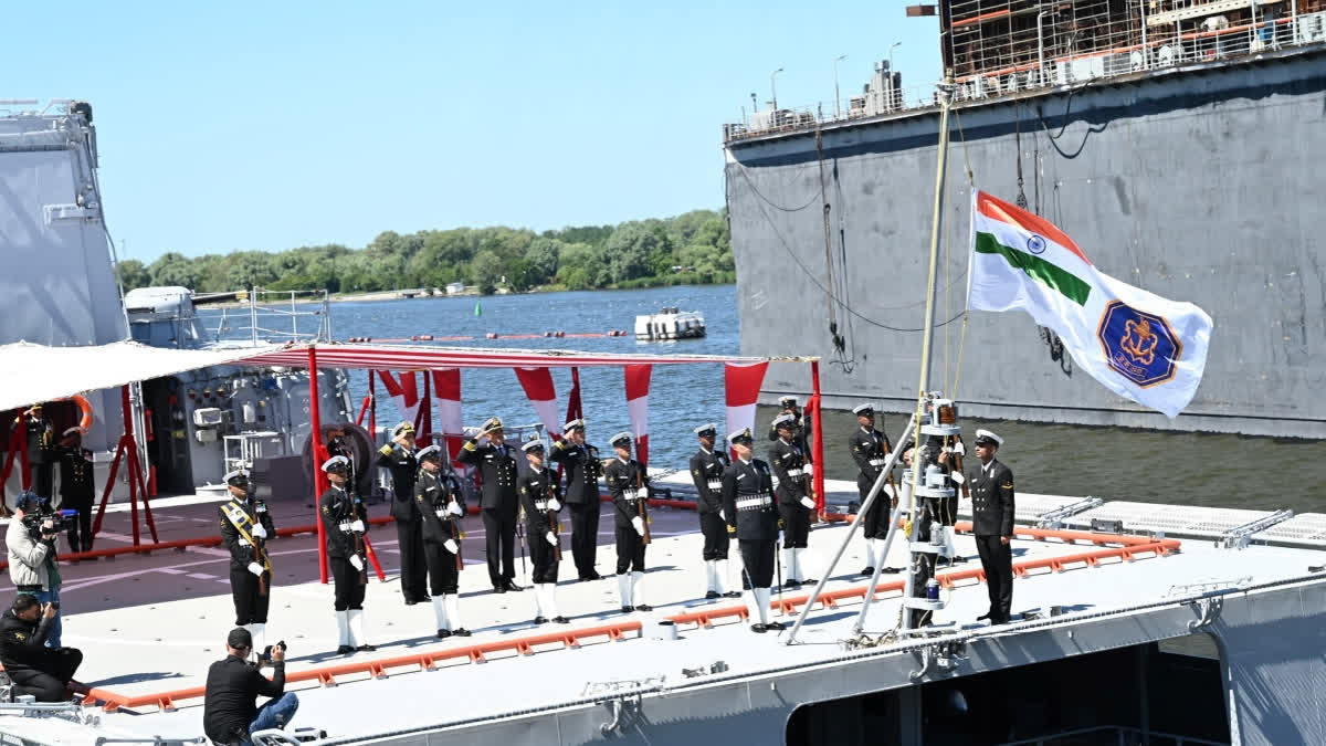 Stealth Frigate INS Tamal Commissioned Into Indian Navy In Russia