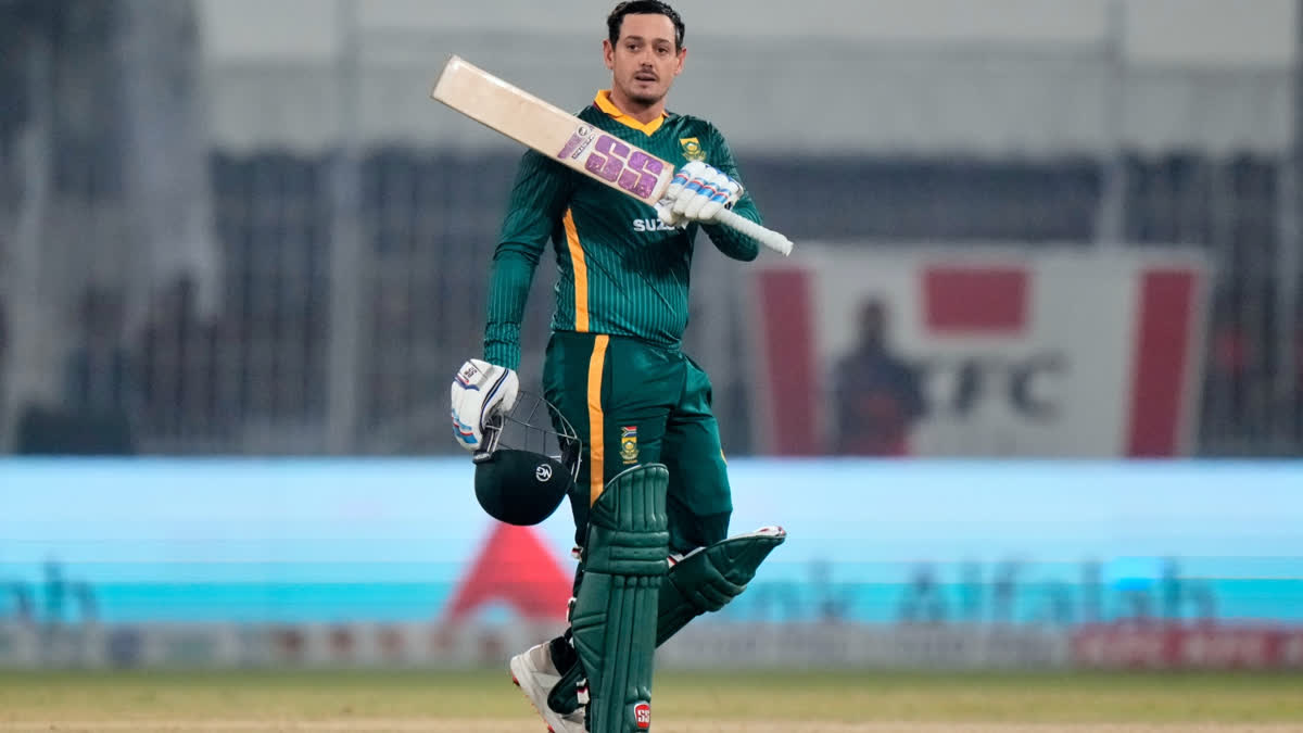 PAK Vs SA 2nd ODI: Quinton de Kock's Unbeaten Ton Powers South Africa ...