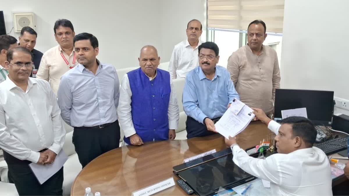 Industrialist Parimal Nathwani Files Nomination For Rajya Sabha ...