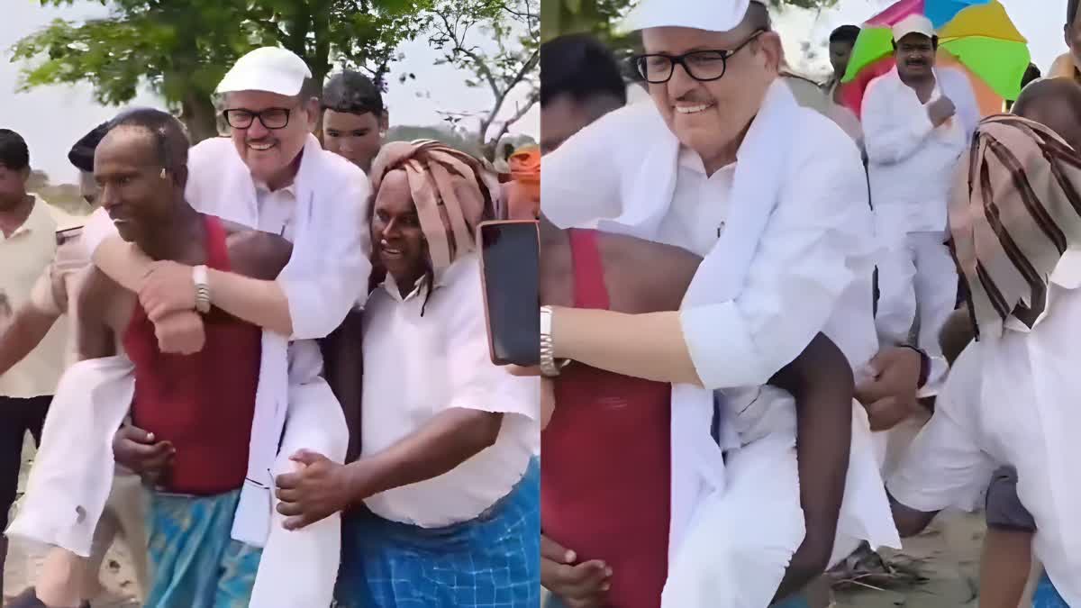 ‘VVIP Protocol In Floods?’ BJP Slams Congress MP Tariq Anwar After Shoulder Ride Video From ...