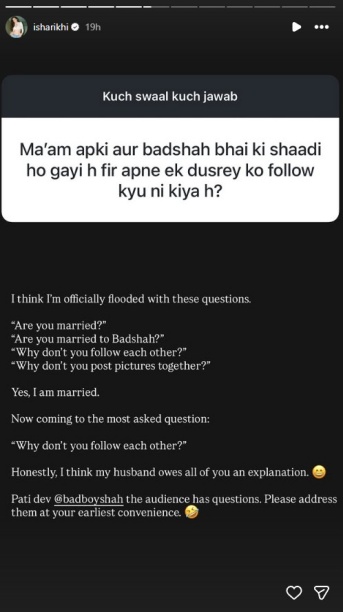 Isha Rikhi Finally Confirms Marriage To Badshah With Loved-Up Photo ...