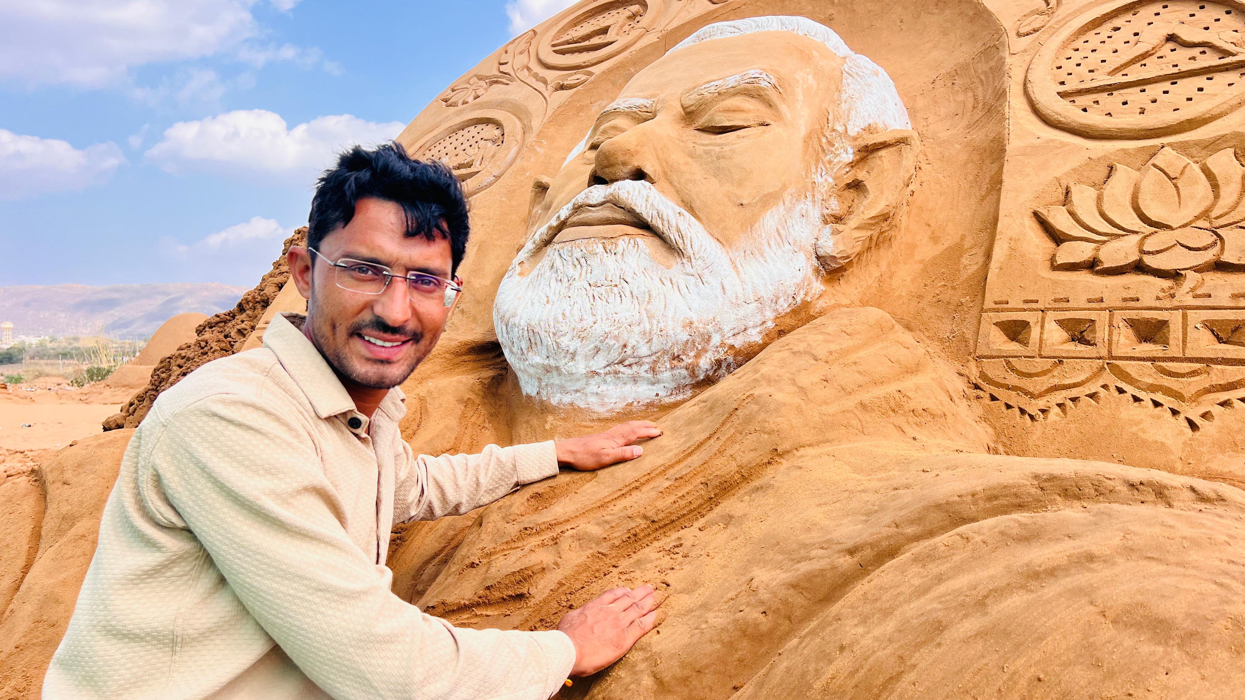 Transforming Sand Into Art: The Story Of Pushkar's Ajay Singh Rawat