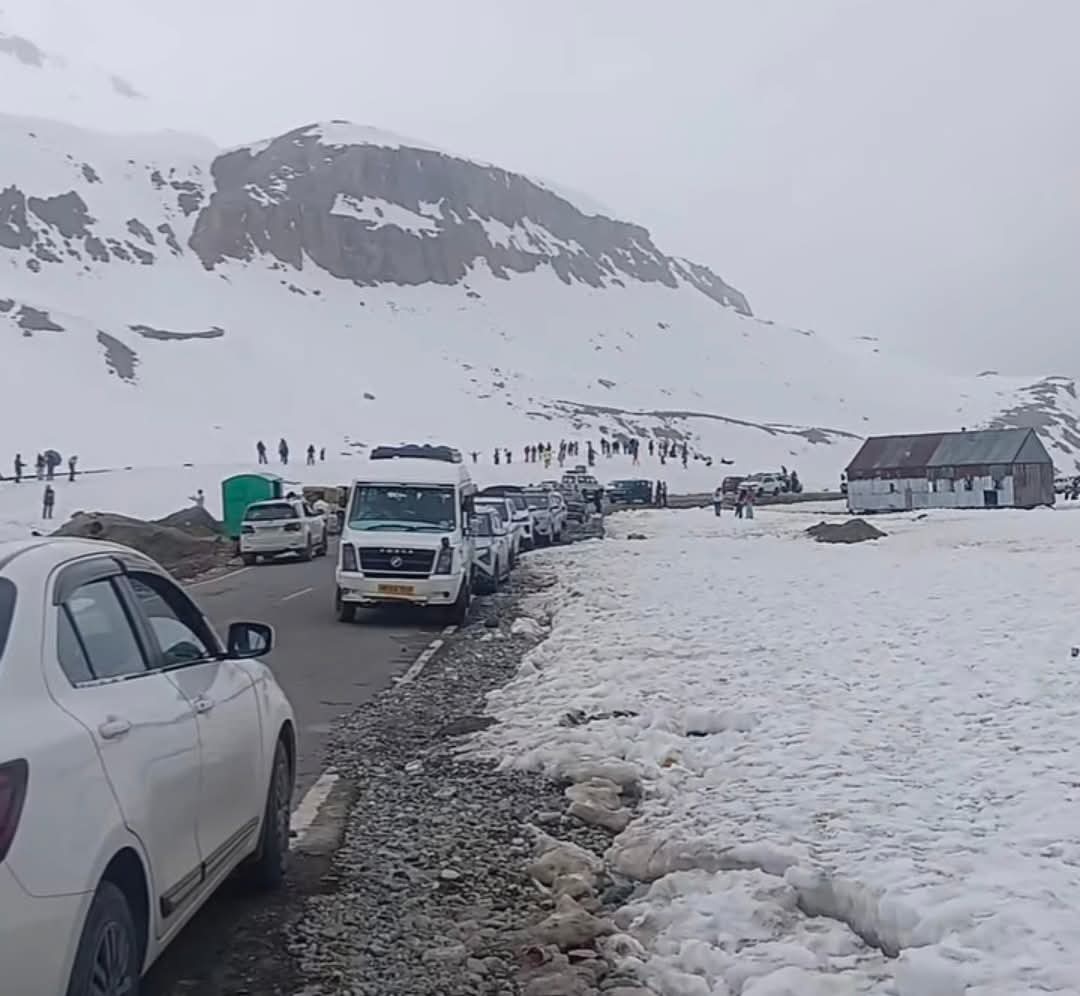 From Scorching Plains To Icy Peaks: Tourists Celebrate Snow At Rohtang Pass
