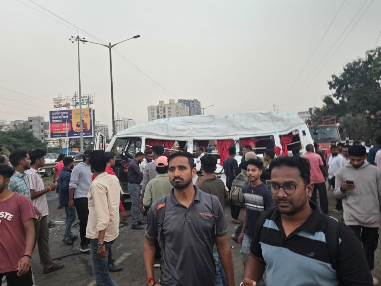 Eight Killed In Fiery Multi-Vehicle Collision Near Pune's Navale Bridge