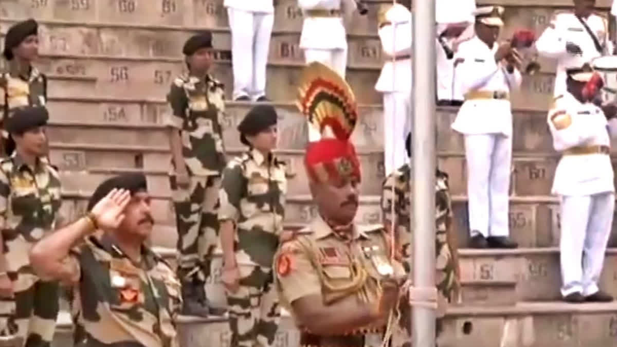 Independence Day 2024: BSF DIG SS Chandel Hoists Flag At Attari-Wagah ...