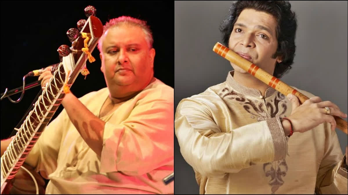 Indian Classical Maestros Ustad Shujaat Husain Khan And Pt. Rakesh ...