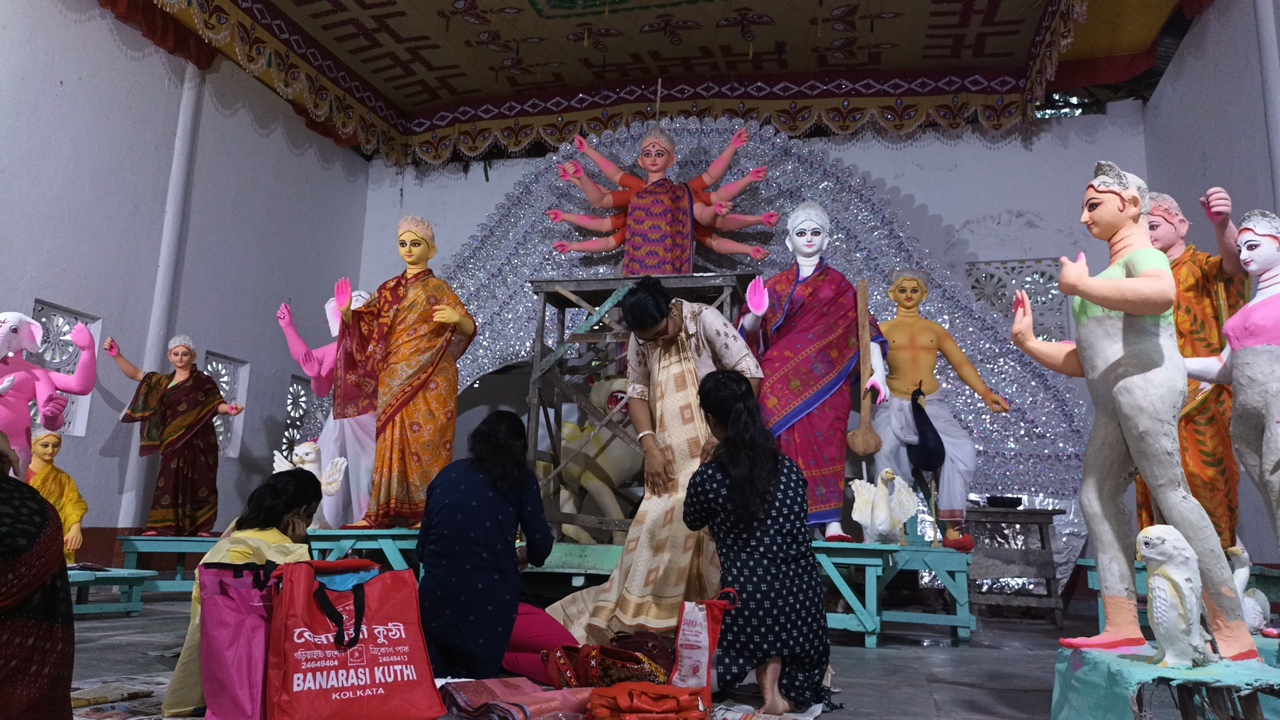 Jaya And Vijaya Worship Make Jalpaiguri Royal Durga Puja Unique