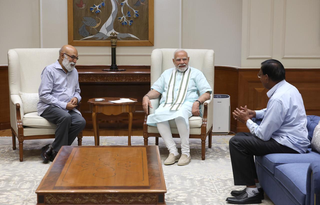 Ramoji Group Chairman Ch. Kiron Meets PM Modi, Marks Eenadu, ETV ...
