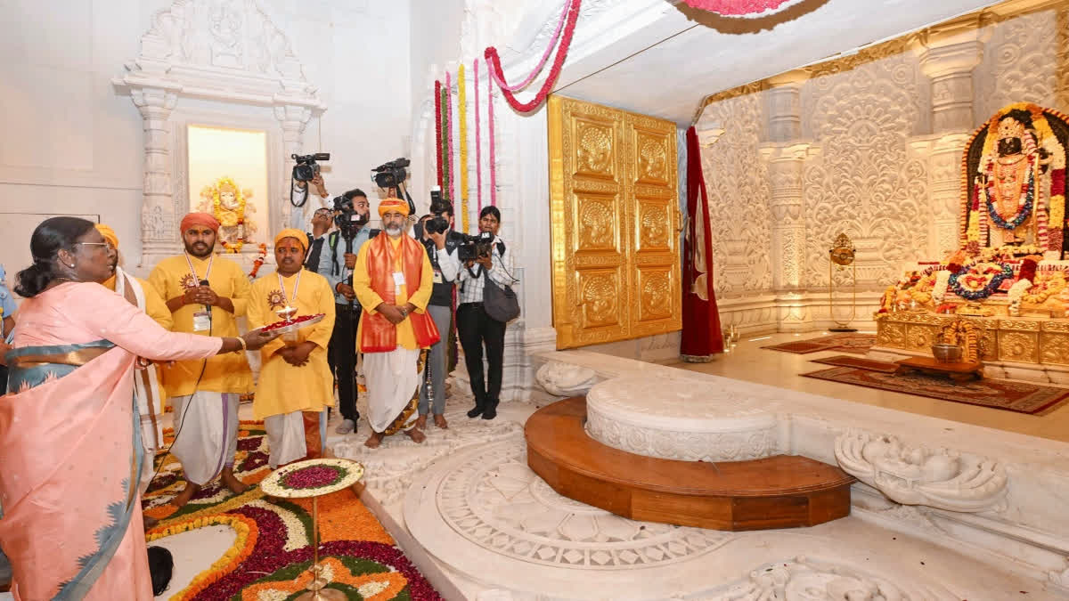 Ram Temple Milestones Are Golden Moments In India's History: President ...