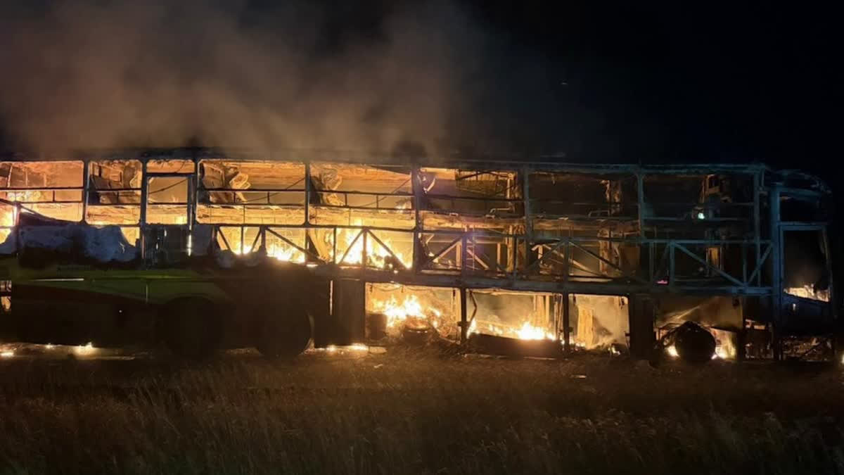 At Least 19 Dead As Hyderabad - Bengaluru Bus Catches Fire In Andhra's ...