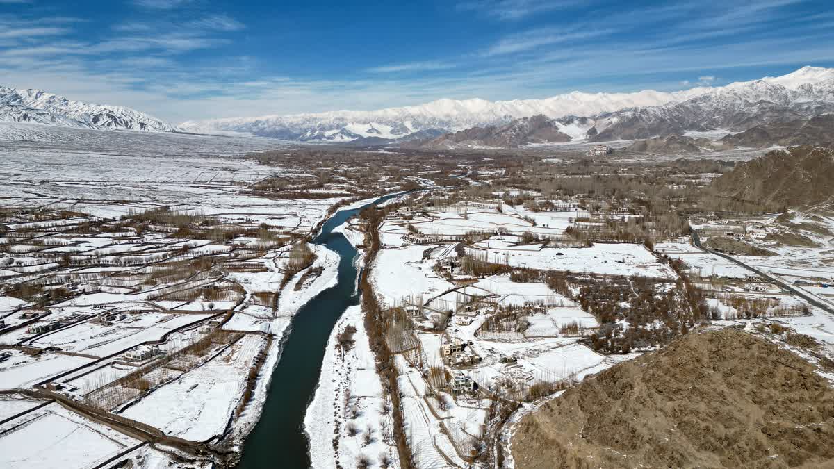 At -14.7°C, Nyoma Coldest In Ladakh, Shopian Shivers At -3.3°C In Kashmir