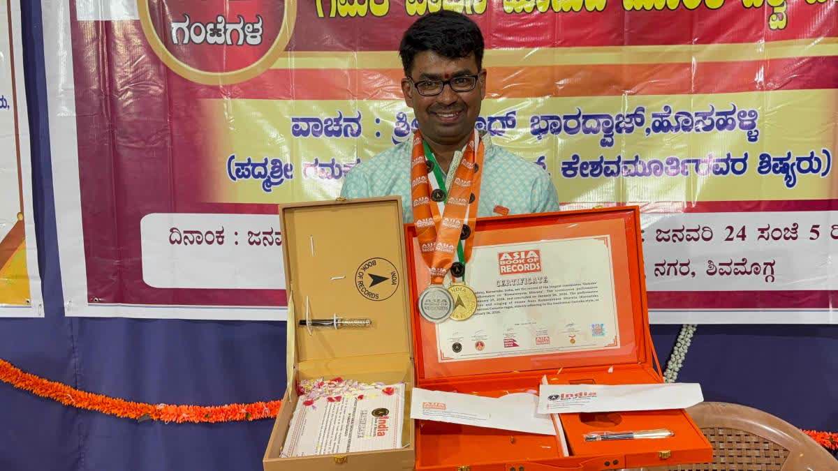 Preserving Art Form: Shivamogga Man Creates Record For 24 Hours Non ...