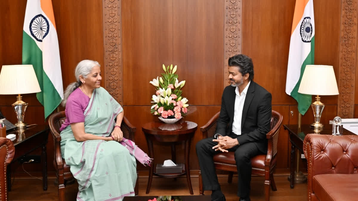 Tamil Nadu CM Vijay Meets Nirmala Sitharaman, Seeks Funds For Metro ...
