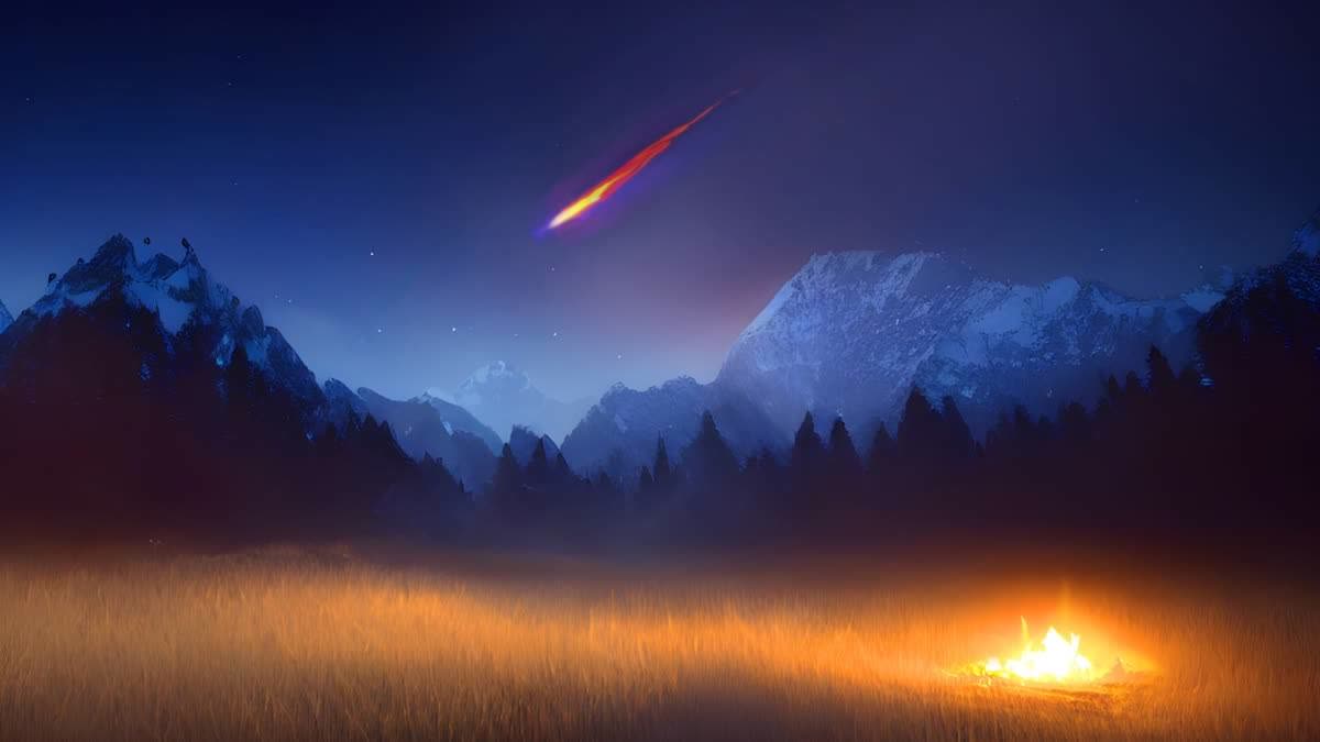Meteor or Mysterious Light Falls from Night Sky in Rajasthan's Balmer ...