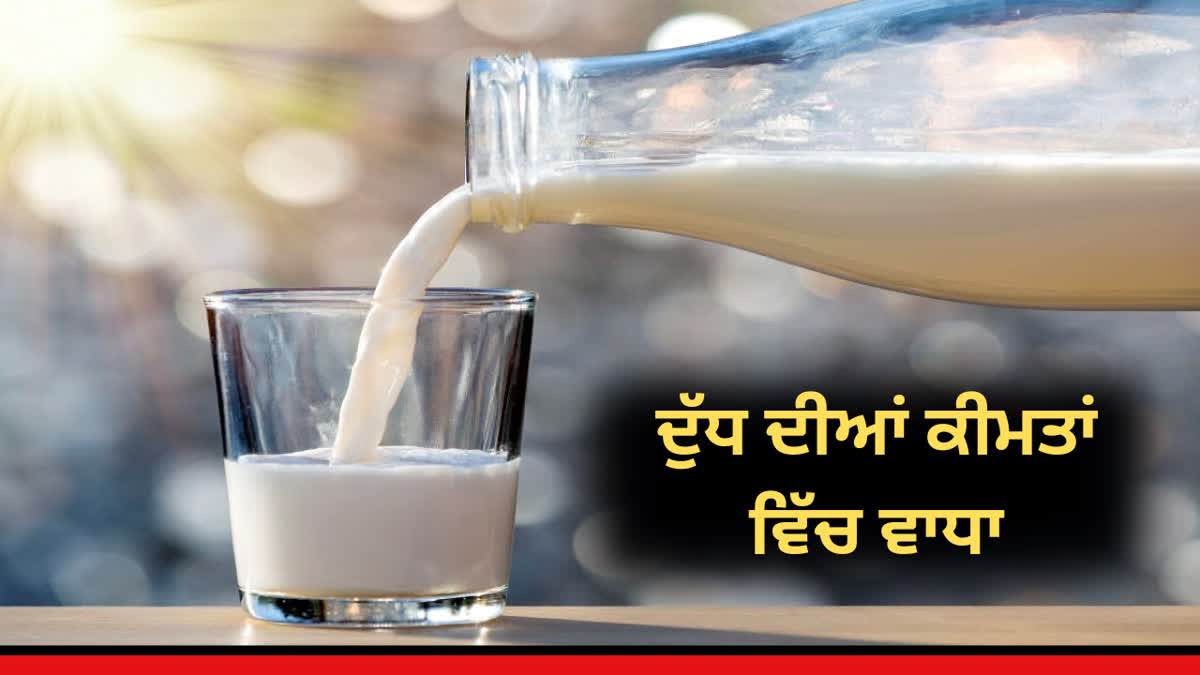 ਪੰਜਾਬ ਅਤੇ ਚੰਡੀਗੜ੍ਹ ਵਿੱਚ ਵਧੇ ਦੁੱਧ ਦੇ ਰੇਟ, ਲੋਕਾਂ ਦੀ ਜੇਬ 'ਤੇ ਪਵੇਗਾ ਹੋਰ ਭਾਰ ...