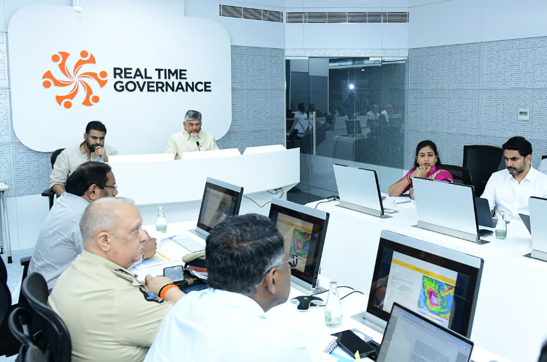 Swollen Rivers, Blocked Roads: Cyclone Montha Hits Andhra Pradesh; CM Naidu Reviews Situation