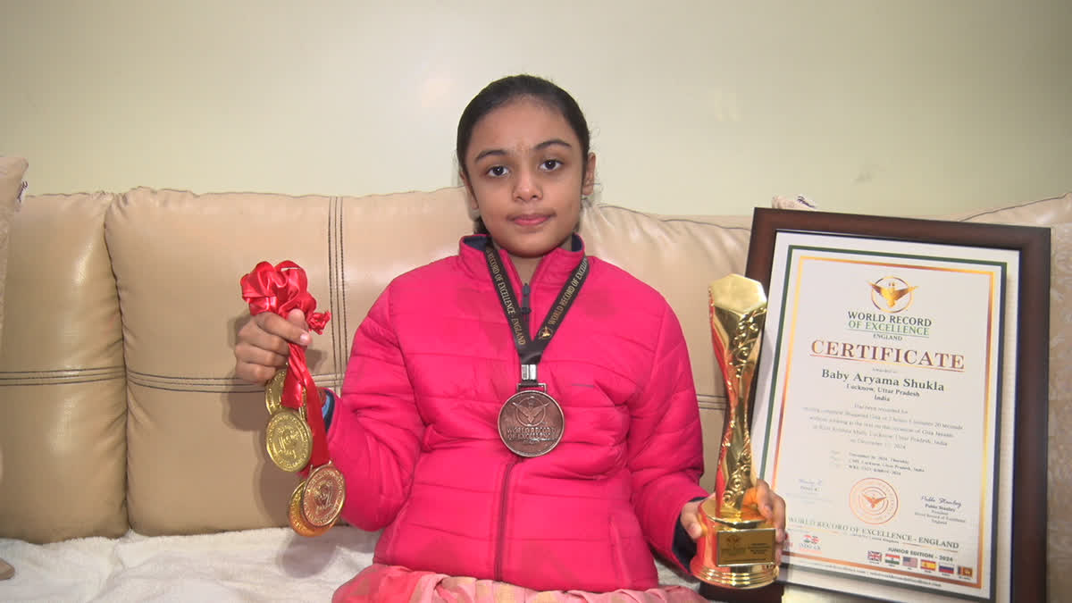 Nine-Year-Old Aryama Shukla Makes It To World Record Of Excellence By ...