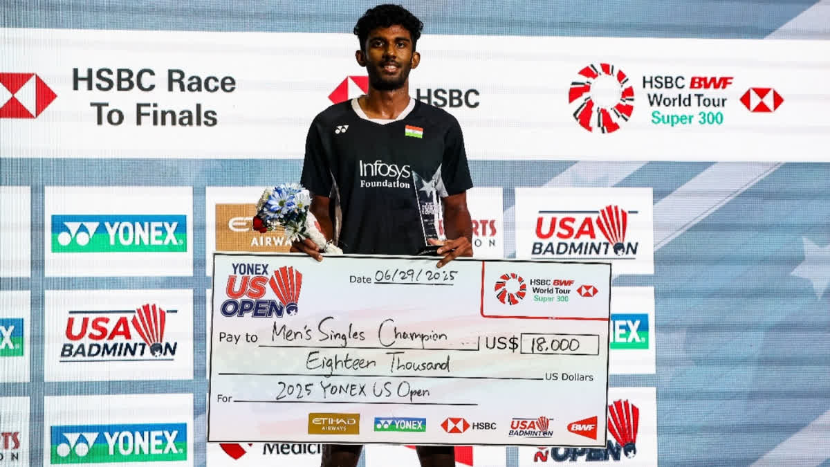 US Open 2025: Ayush Shetty Clinches BWF World Maiden Tour Title; Tanvi ...