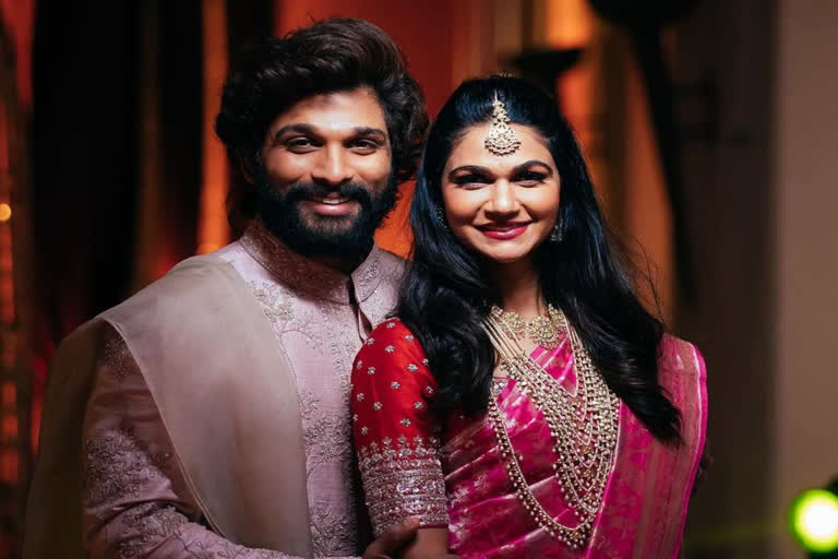 Allu Arjun dedicates mushy post to his 'cutie' on 12th wedding anniversary